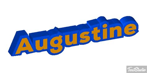 Augustine Name Animated  Logo Designs