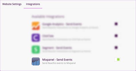 Mixpanel Integration