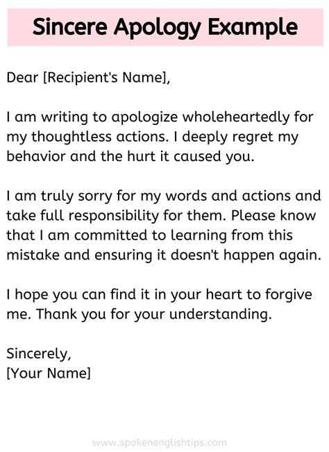 Sincere Apology Examples Apology And This Will Never Happen Again In 2025 How To Apologize