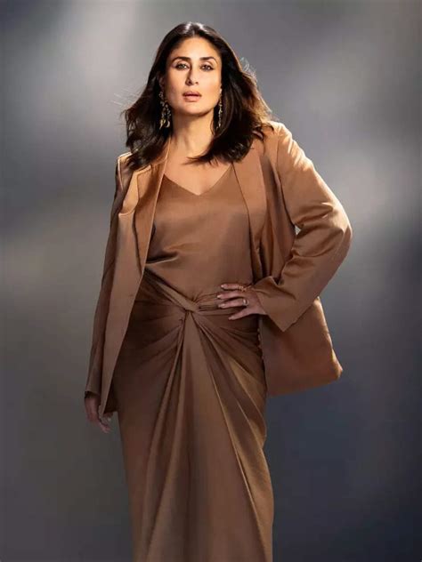 Kareena Kapoor Khan Nails The Summer Attire In A Brown Slip Dress With