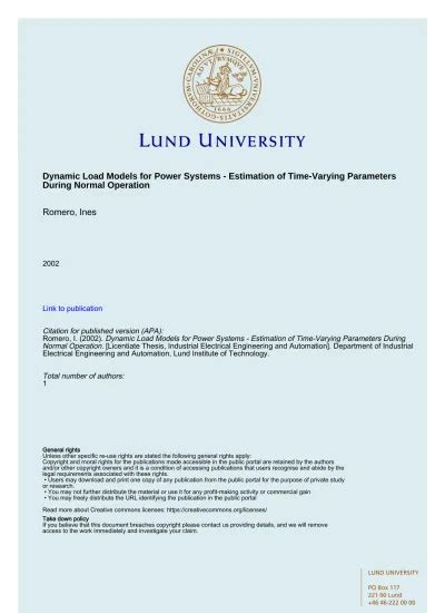 normalization of dynamic reactive load models