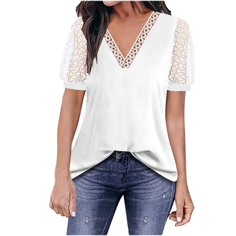 Juebong Ladies Tshirts Clearance Womens Tunic Tops 2023 Summer Shirts