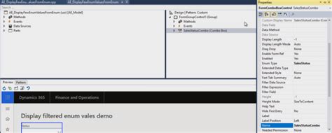 Filter Enum Values In Form Lookup D365 Foax Anitha Eswaran Dynamics Ax