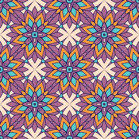 Premium Vector Decorative Geometric Tile Seamless Pattern