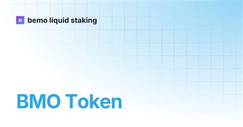 Bmo Token Bemo Liquid Staking