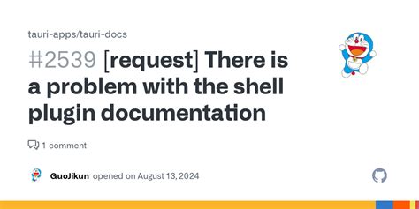 Request There Is A Problem With The Shell Plugin Documentation