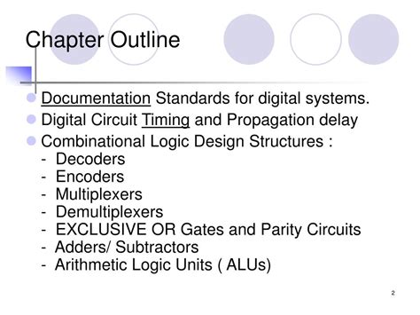 Ppt Ece 2110 Introduction To Digital Systems Chapter 6 Combinational Logic Design Practices