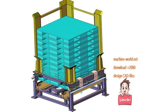 Industrial 3d Model Pallet Sorting Machine Machine World
