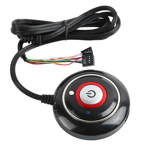 Pc Power Button Strong Abs Light Weight Simple Installation Plug And