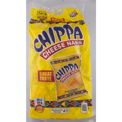 Truda Chippa Cheese Flavoured Maize Naks 50 X 20g Multipack Chips Chips Snacks And Popcorn