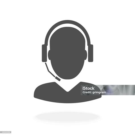 고객 지원 연산자 헤드셋 벡터 일러스트 블랙 실루엣 아이콘 실루엣에 대한 스톡 벡터 아트 및 기타 이미지 실루엣 콜 센터 0명 Istock