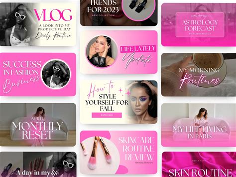 Youtube Thumbnails Canva Template Youtube Brand Kit Etsy