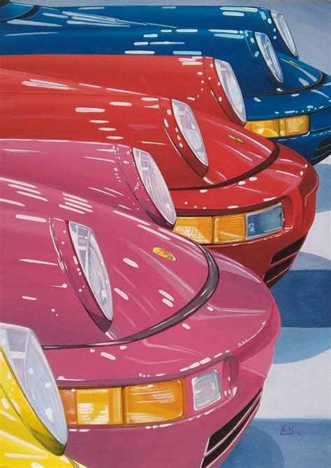 Colorful Sports Cars Art Print