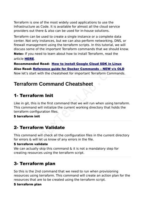 Ppt Important Terraform Commands That We Should Know A Cheatsheet