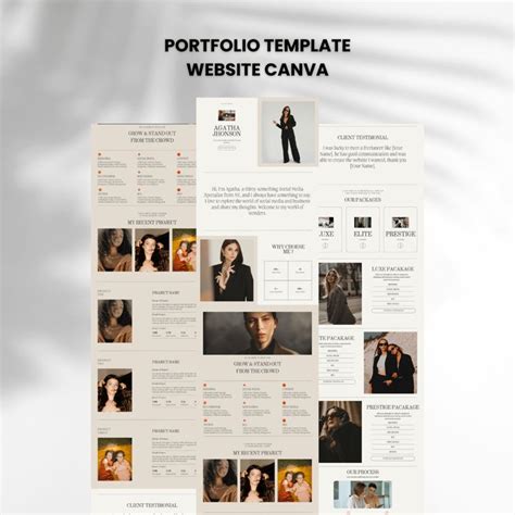 Portolio Webiste Template Portfolio Website For Social Media Manager Virtual Assistant