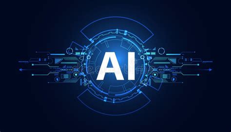 Abstract Technology Ai Computing Chipset On Circuit Board Concept