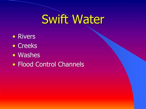 PPT Swift Water PowerPoint Presentation Free Download ID 3380318