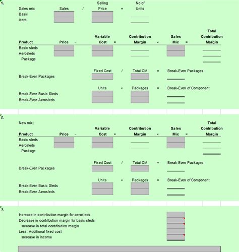 Complete Problem 7 54 Multiple Product Analysis
