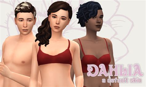 Sims 4 Dahlia Default Skin The Sims Book