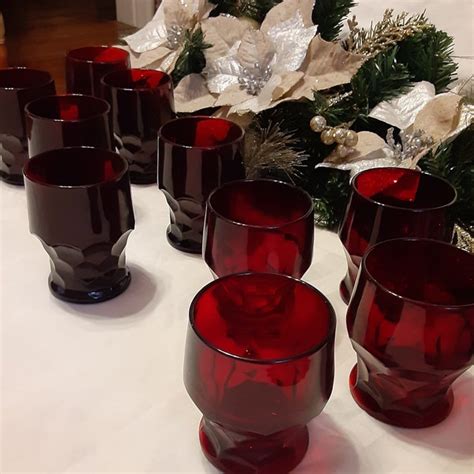 Ruby Red Glassware Etsy
