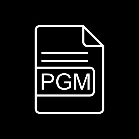 Pgm File Format Line Inverted Icon Design 43935648 Vector Art At Vecteezy