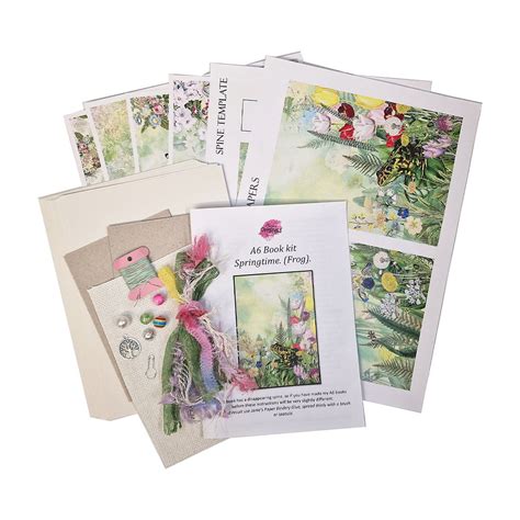 Springtime A6 Book Making Kit Janiesoriginals