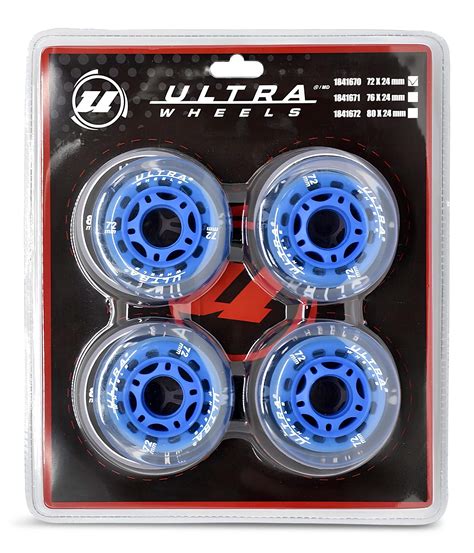 Ultra Wheels Inline Skates Replacement Wheels Assorted Sizes Blue 4