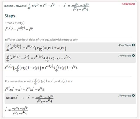 Implicit Differentiation Calculator With Steps At Jasper Corral Blog
