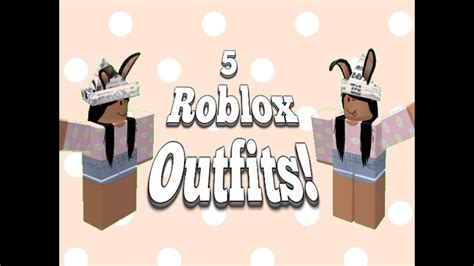 5 Cute Roblox Outfits Youtube