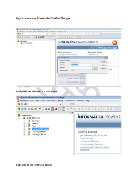 Login To Informatica Powercenter Workflow Manager Pdf