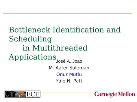 Ppt Bottleneck Identification And Scheduling In Multithreaded Applications Dokumentips