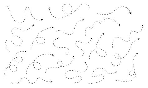 Premium Vector Pure Dot Style Hand Drawn Doodle Arrows Set Vector Illustration