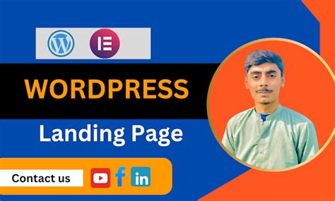 create single page website in word press modern website by