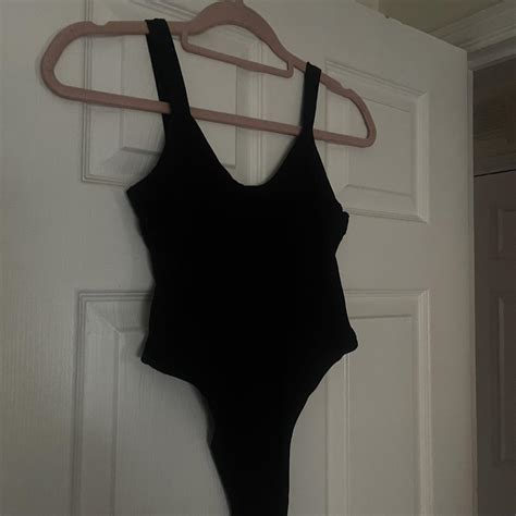Oh Polly High Waisted Black Stretchy Bodysuit Depop Oh Polly High Waisted Black Stretchy Bodysuit Depop