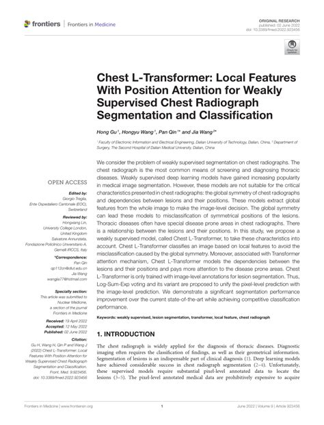 pdf chest l transformer local features with position attention for