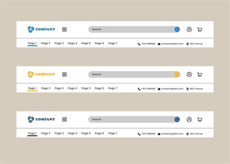 Premium Vector Website Header Design Website Ui Ux Interface Premium Vector Website Header Design Website Ui Ux Interface