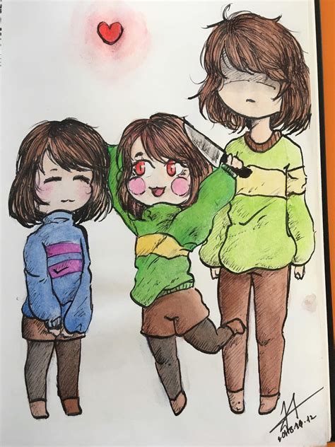 Frisk Chara Kris Undertale Deltarune Academia De Artes Amino