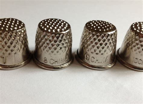 Assorted Metal Sewing Thimbles 4 Pack Br Trimmings