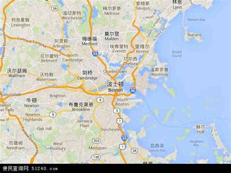 波士顿地图 波士顿卫星地图 波士顿高清航拍地图