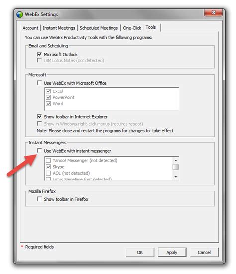 Webex Productivity Tools Update Ballgross