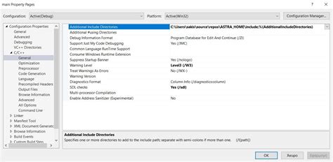 Sdk User Guide Trouble With Linker Input Additional Dependences Getting Started Orbbec