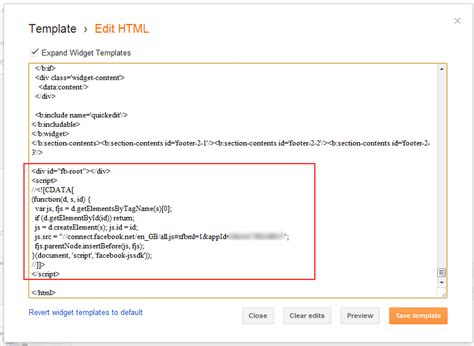 The Occasional Tech Adding The Html 5 Facebook Like Button To Blogger