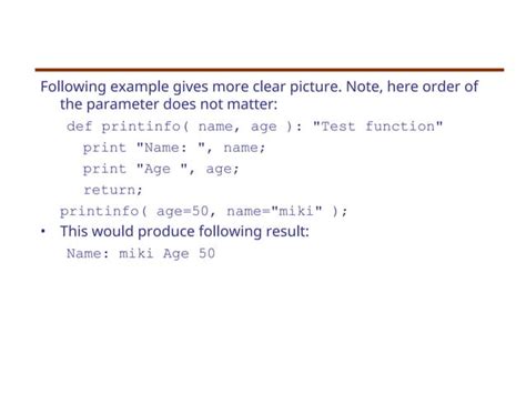 Powerpoint Presentation For Python Functions Ppt