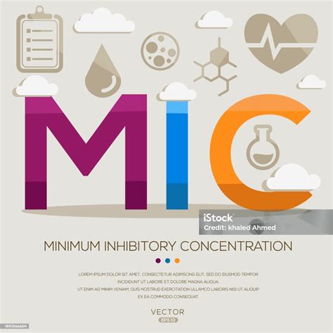 Mic Minimum Inhibitory Concentration Stock Illustration Download