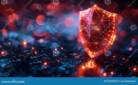 Digital Shield Protecting Cyber Data With Web Guards Concept