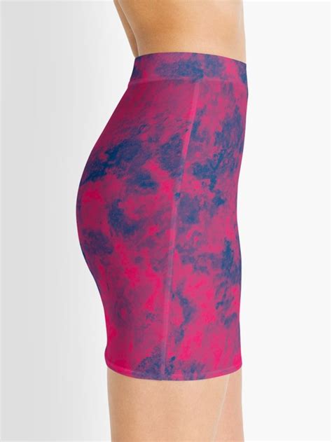 Pink Blue Purple Abstract Spots Texture Mini Skirt By Liriok Redbubble Blue Pink