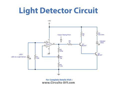 LED As A Light Detector Circuit