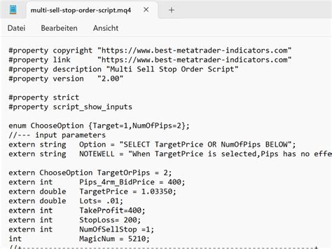 Multi Sell Limit And Stop Orders Custom Script ⋆ Top Mt4 Indicators Mq4 Or Ex4 ⋆ Best