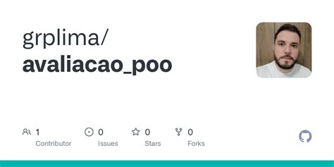 Github Grplima Avaliacao Poo