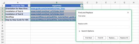 how to batch rename multiple hyperlinks at once in excel sheetaki